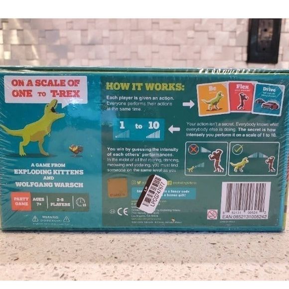 Exploding Kittens LLC | Games | On A Scale Of One To Trex Games Board ...